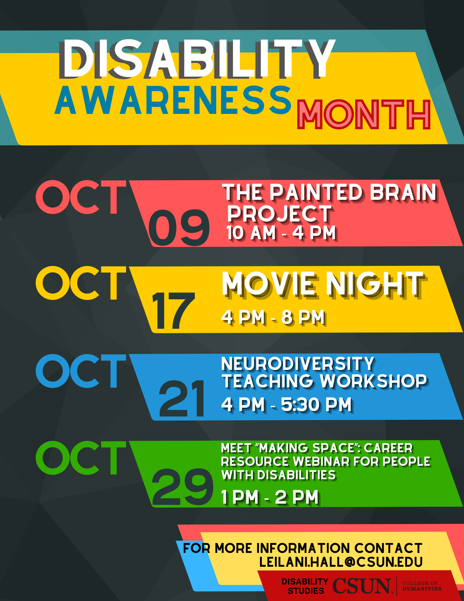 Disability Awareness Month – CSUN News & Events